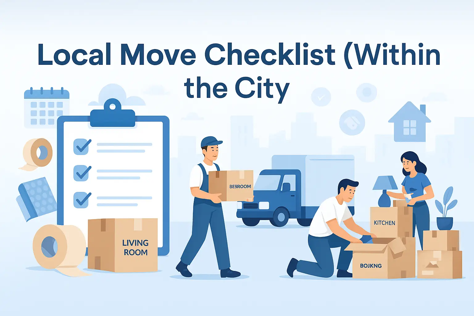Local Move Checklist – Complete Plan For Fast & Hassle-Free Shifting ...