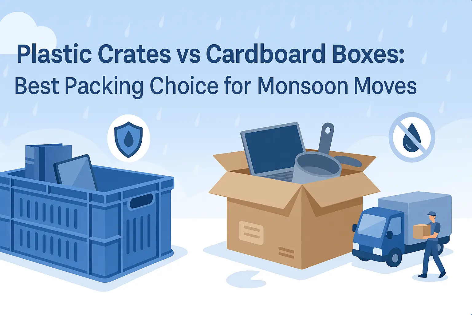 Plastic Crates Vs Cardboard Boxes: Best Packing Choice For Monsoon ...
