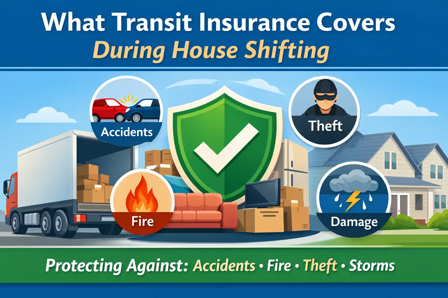 What Transit Insurance Covers During House Shifting | 6 Packers And Movers